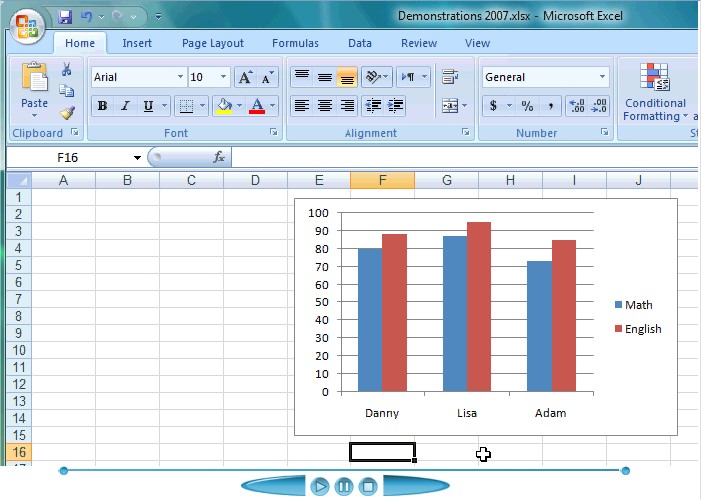 Adding Data Lables To See The Value Of The Bars In An Excel Chart