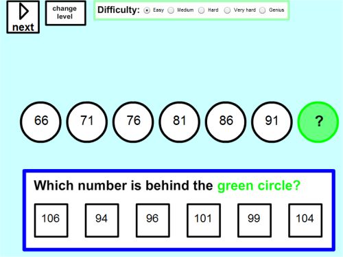 Sequences And Patterns In Math Online Worksheets