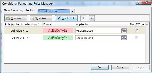 Remove clear One Rule Of Conditional Formatting From A Range Of Cells